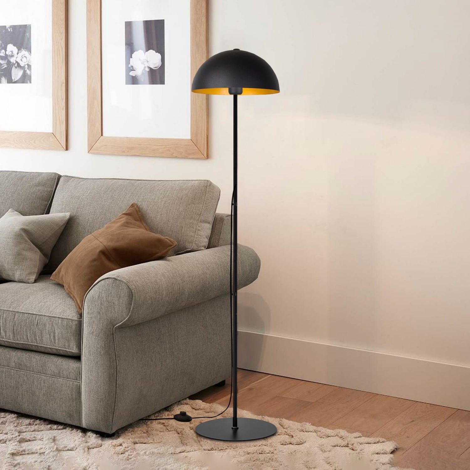 Brooks Metal Lambader Siyah | ByLamp